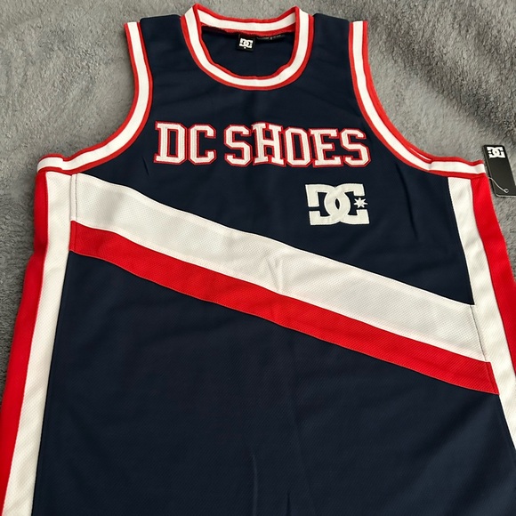 DC | Shirts | Dc Shoes Vintage Basketball Jersey Style | Poshmark
